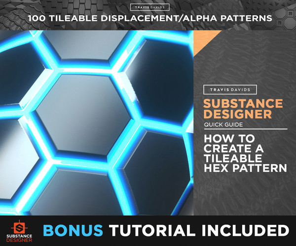 ArtStation - 100 Tileable Displacement/Alpha Patterns Part 1 | Brushes